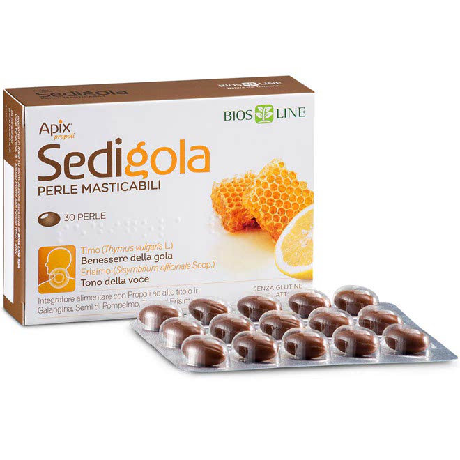 Apix Propoli Sedigola Perle Masticabili - Bios Line