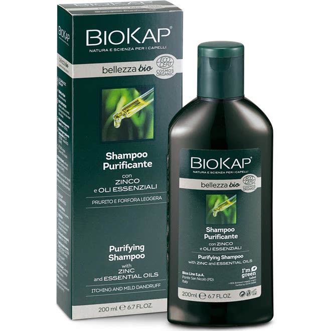 BioKap Bellezza Bio Shampoo Purificante Eco-Bio Prurito e Forfora con ...
